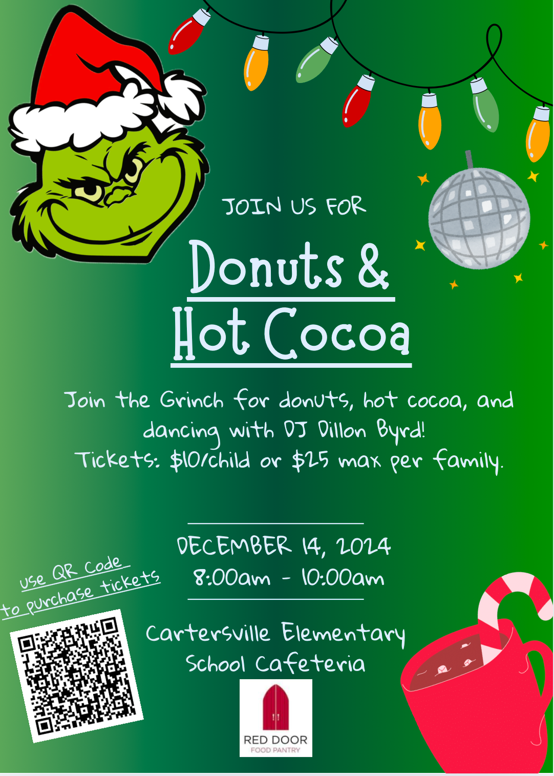 D🍩nuts & Hot Cocoa with the Grinch! by Mardi Gras 2025