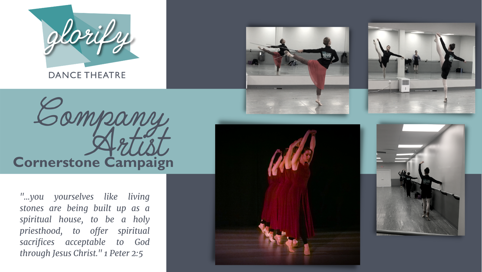 Donate Now | Company Artist Cornerstone Campaign - 2022 by Glorify Performing Arts