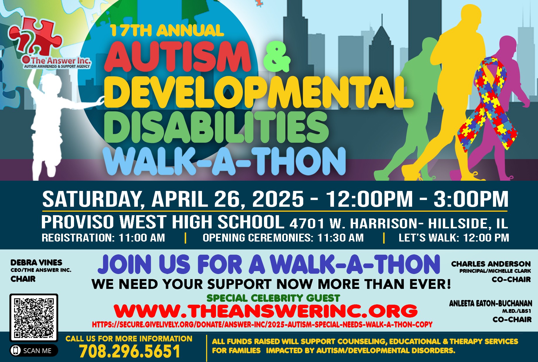 Donate Now | 2025 Autism & Special Needs WALK-A-THON by The Answer Inc. Autism Awareness ...