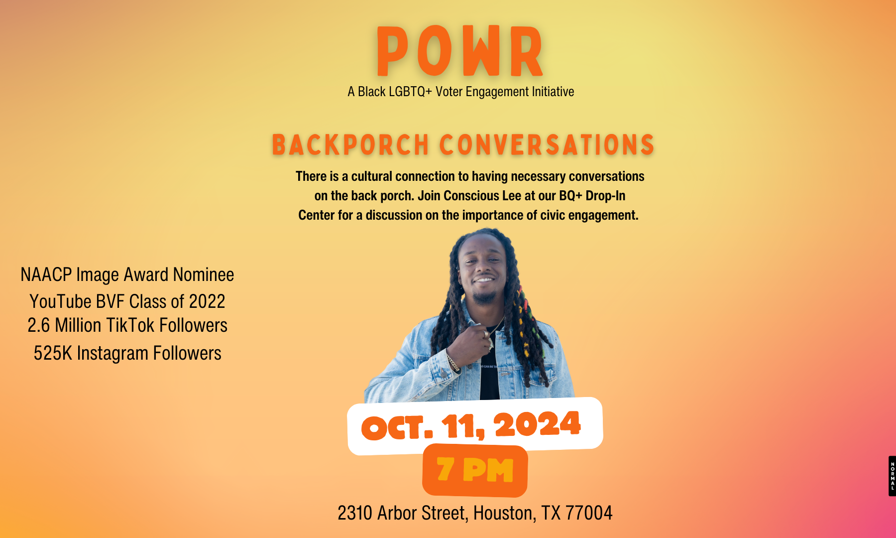 Back Porch Conversation with Conscious Lee by The Normal Anomaly ...