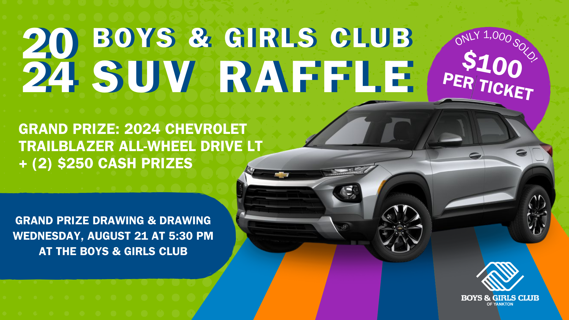 2024 Boys & Girls Club of Yankton SUV Raffle by Yankton Raffle 2024