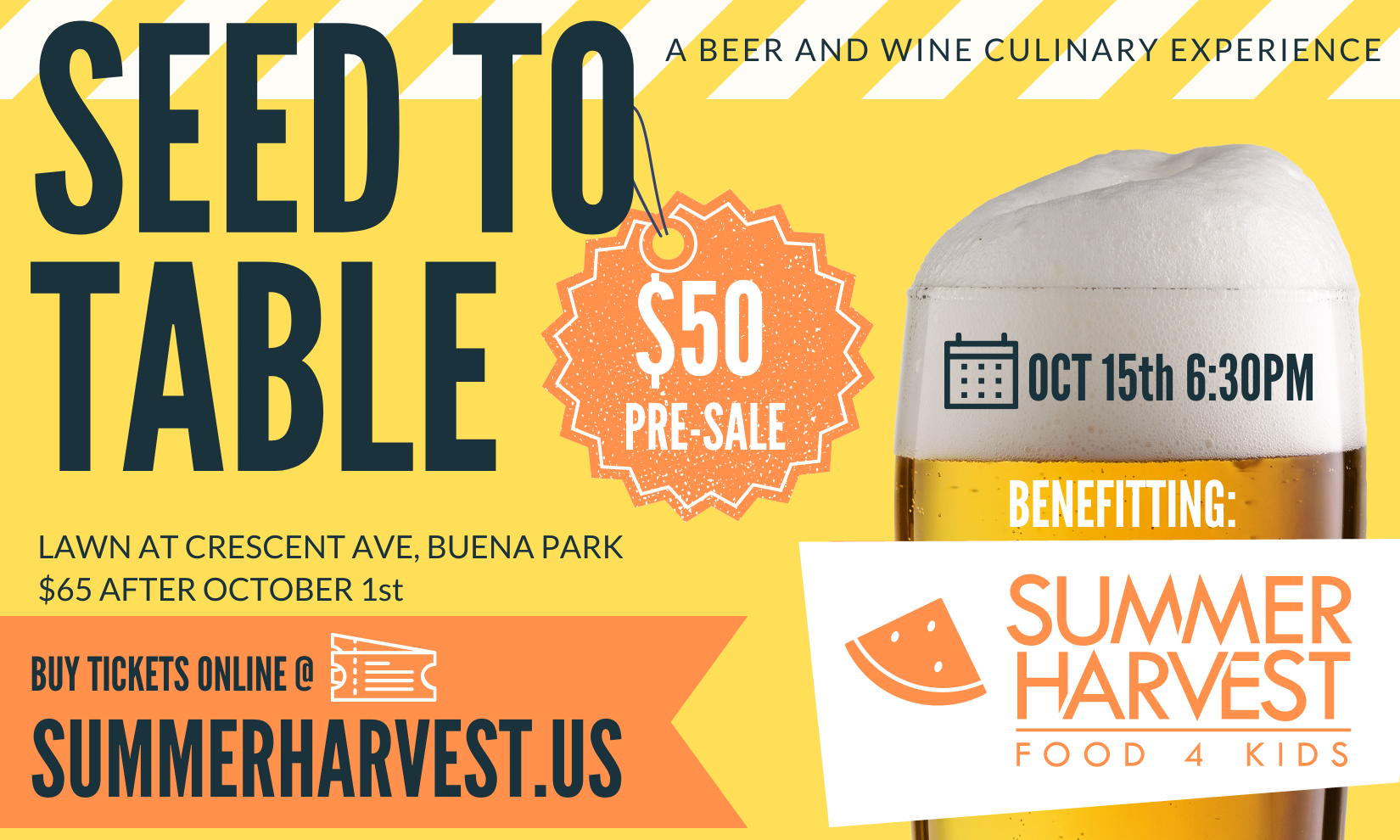 Seed To Table - Beer and Wine Culinary Experience by seed to table