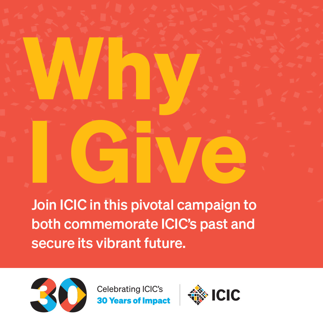 Donate Now | ICIC 30 Years of Impact: "Why I Give" by ICIC | INITIATIVE ...