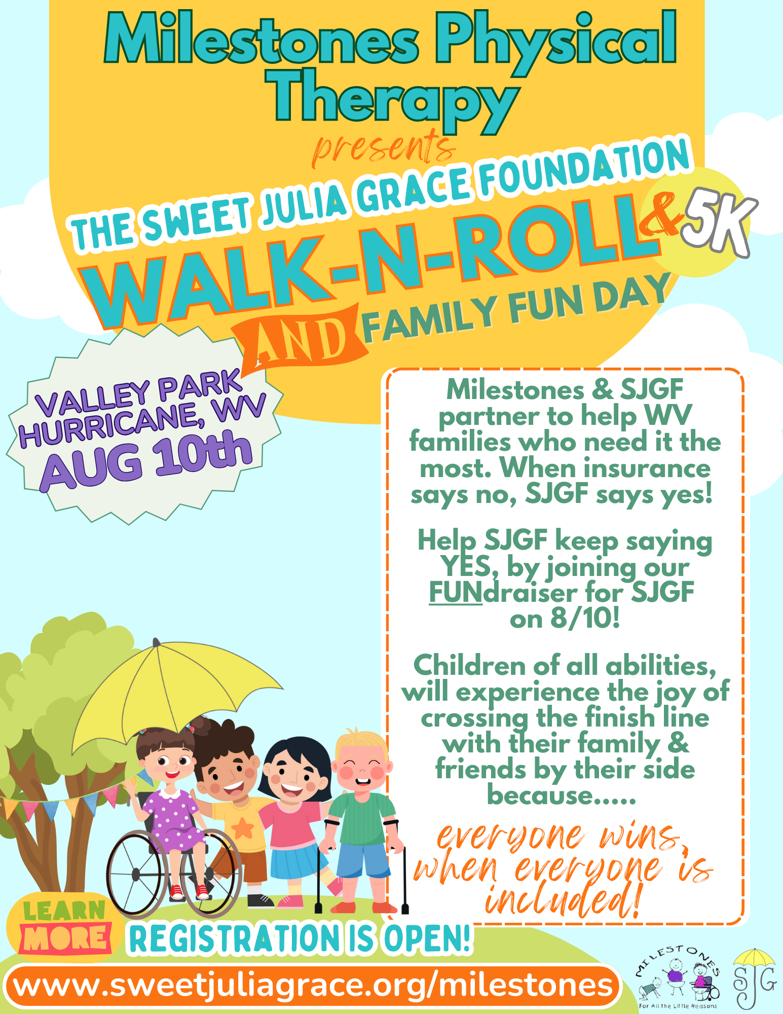Donate Now | 2024 SJGF Walk-N-Roll & 5k by The Sweet Julia Grace ...