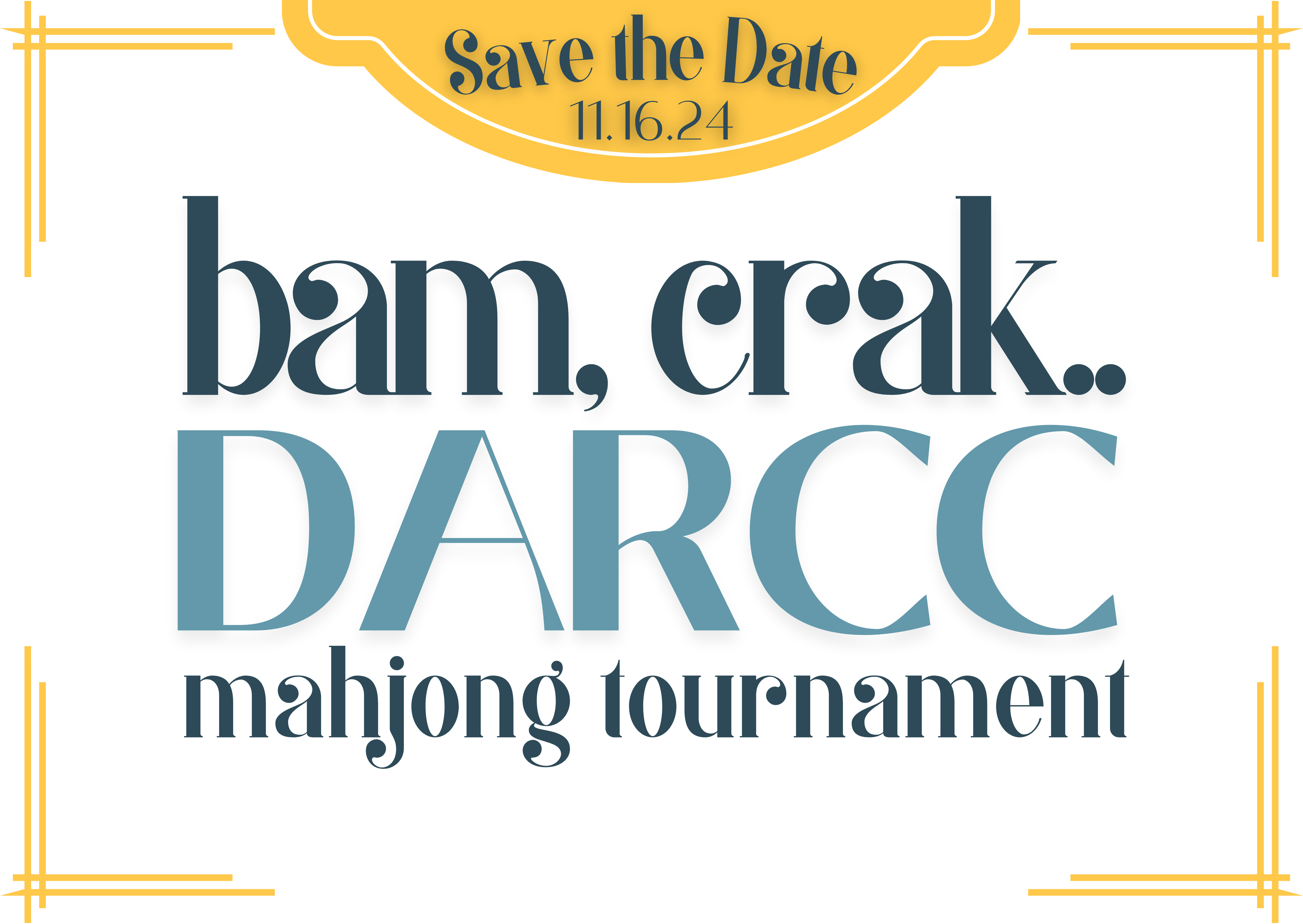 Bam, Crak, DARCC: Mahjong Tournament | Fall 2024 by Dallas Area Rape ...