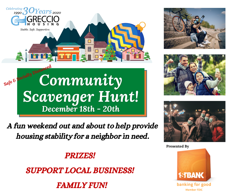 2020 Community Scavenger Hunt by Greccio Housing