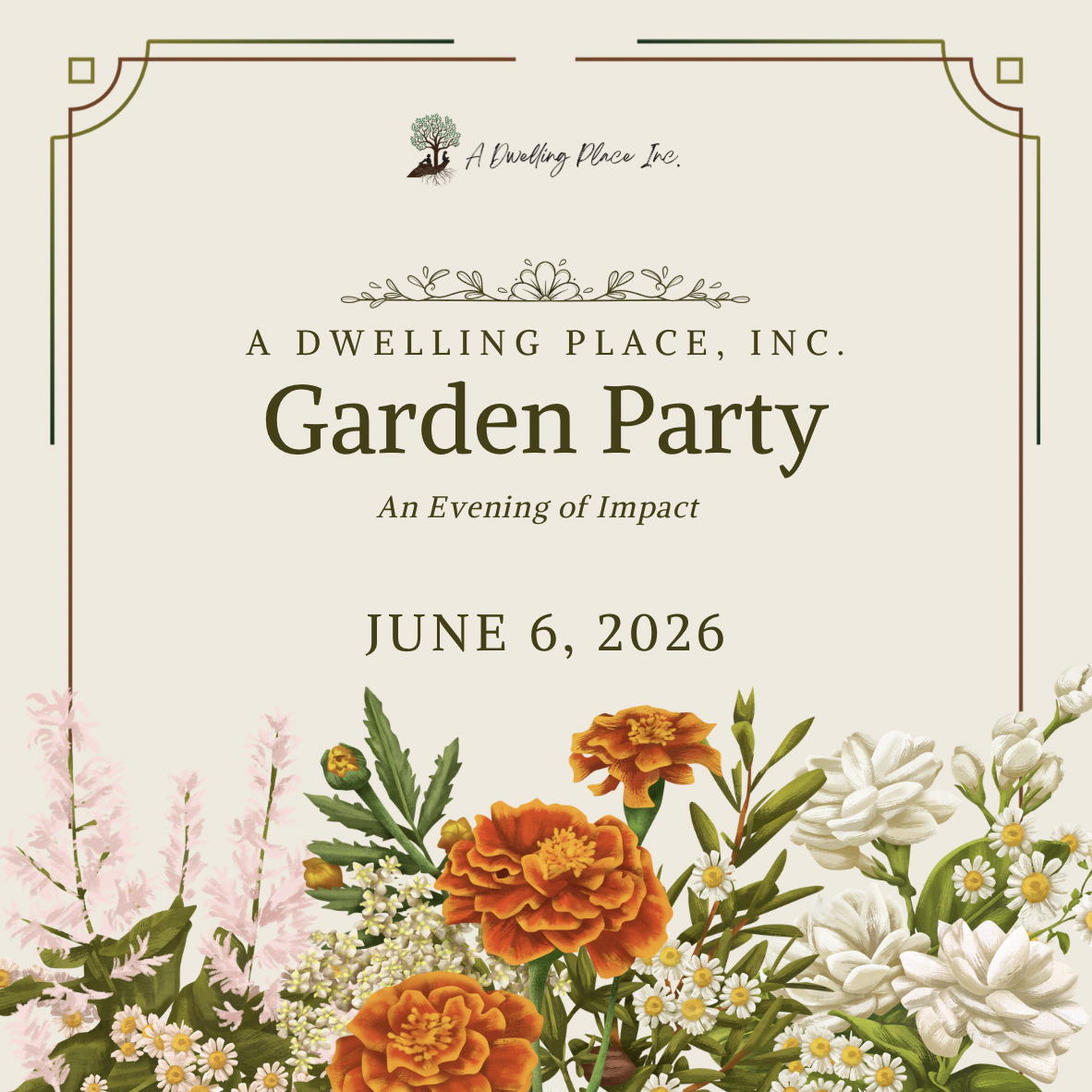 Garden Party: An Evening of Impact by A Dwelling Place Inc.