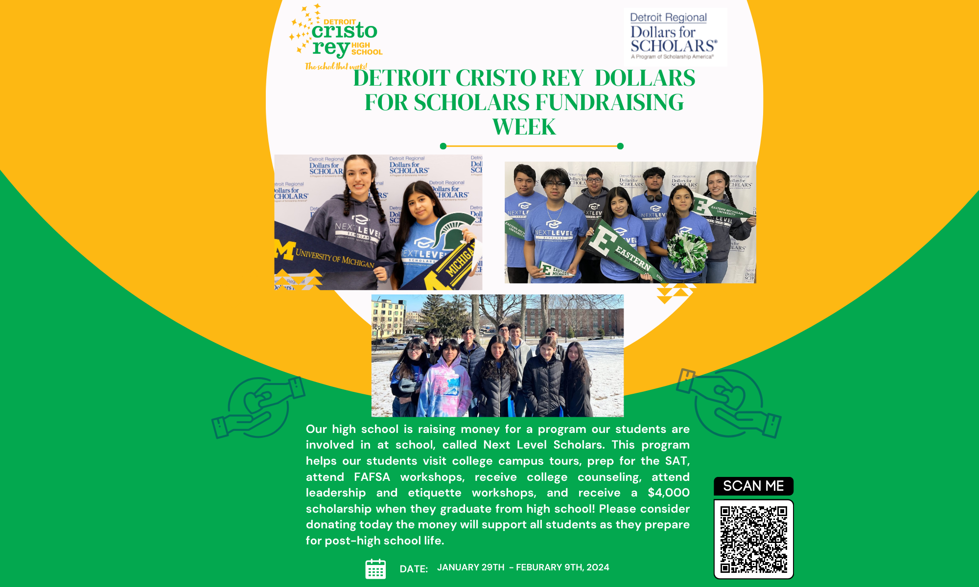Join Detroit Cristo Rey High School Fundraising for Dollars for ...