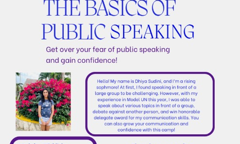 The Basics of Public Speaking by Vibha-Dallas Donation Campaign