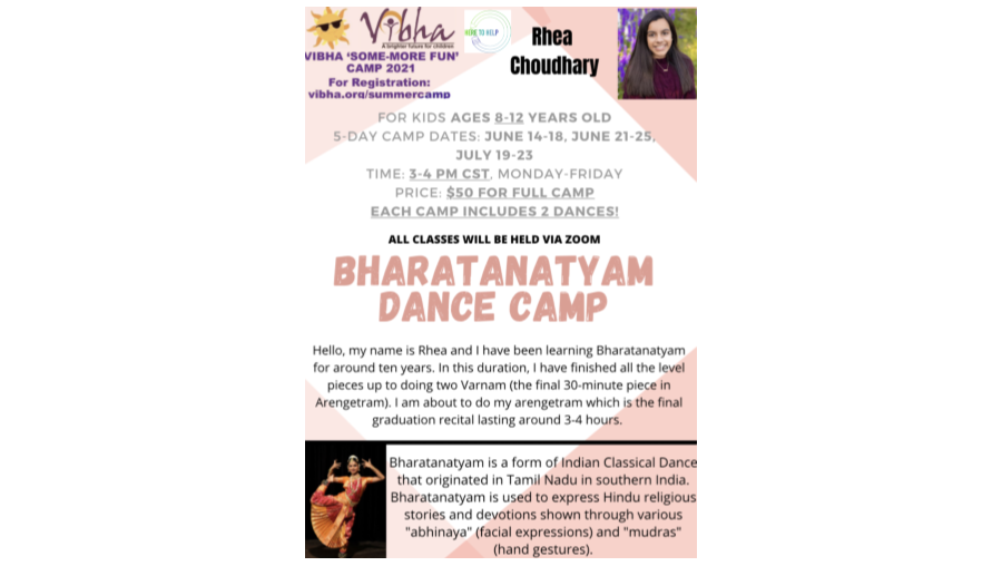 Bharatanatyam Camp 2021 by Vibha