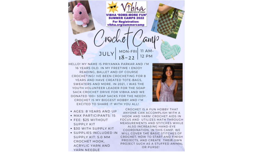 Crochet Camp 2022 by Vibha