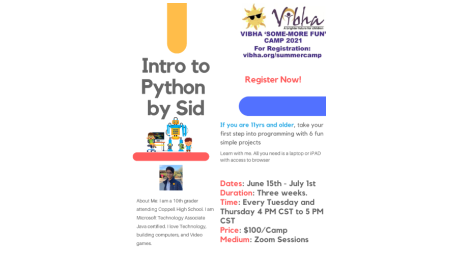 Intro To Python Camp 2021 by Vibha