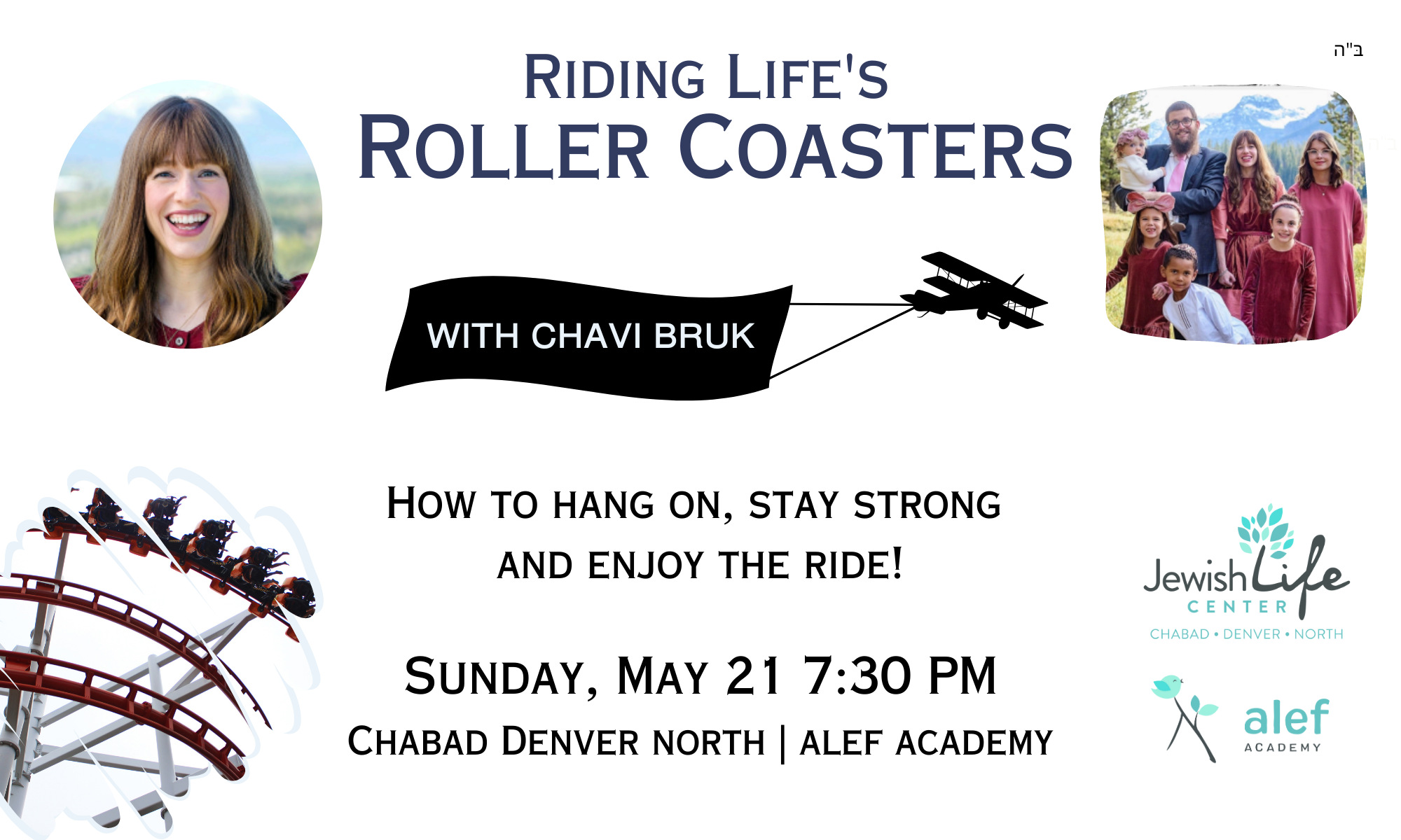 Riding Life's Roller Coasters by Chabad Denver North
