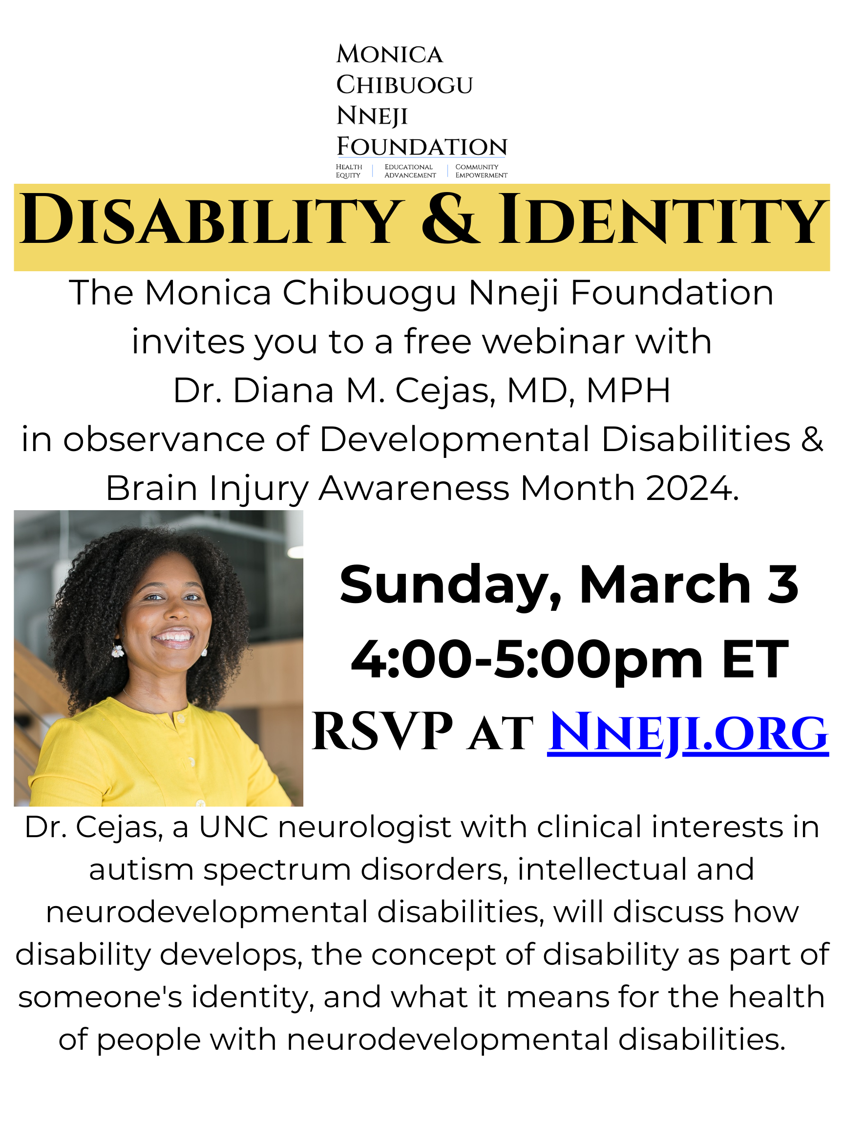 Disability and Identity: MCNF hosts free webinar with Dr. Diana M ...