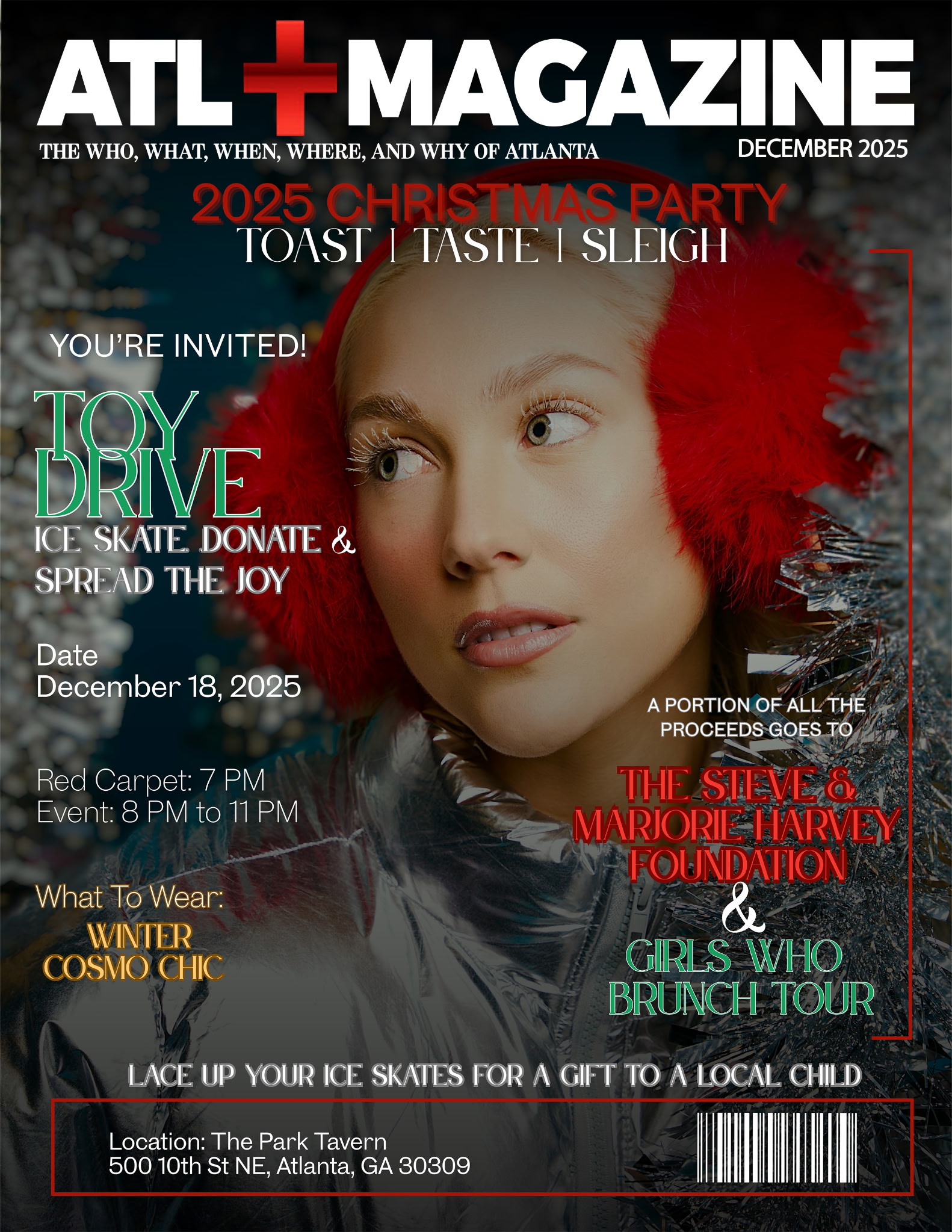 🎄ATL Plus 2025 Christmas Party & Toy Drive Toast, Taste & Sleigh on Ice ...