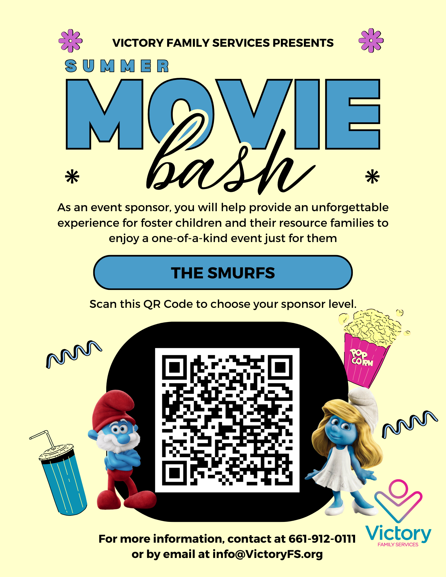 Donate Now | Summer Movie Bash by Victory Family Services