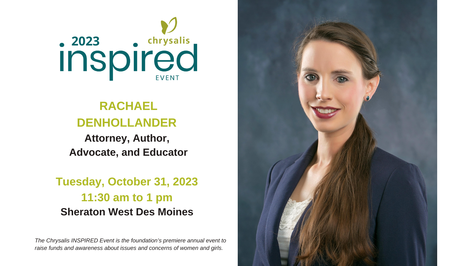 2023 Chrysalis INSPIRED Event - What is a Girl Worth? by Chrysalis the ...