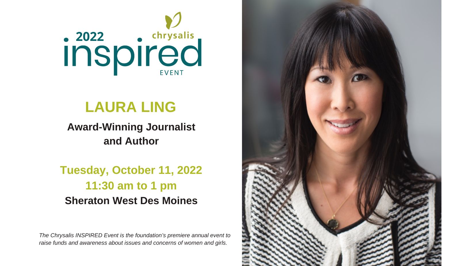 TICKET SALES ARE NOW CLOSED by Chrysalis the Foundation for Girls and Women