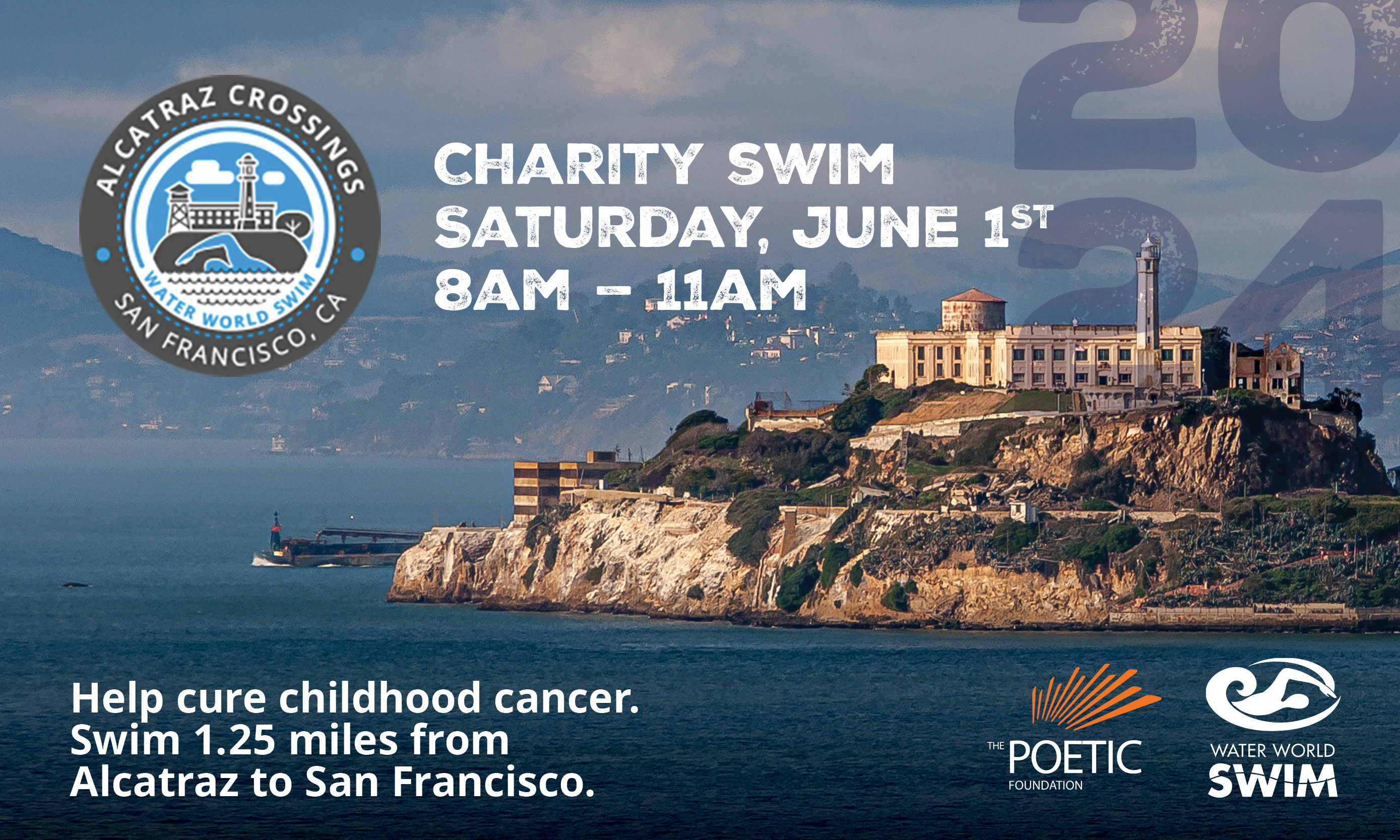 Alcatraz Crossing: Charity Swim June 2024 by The POETIC Foundation