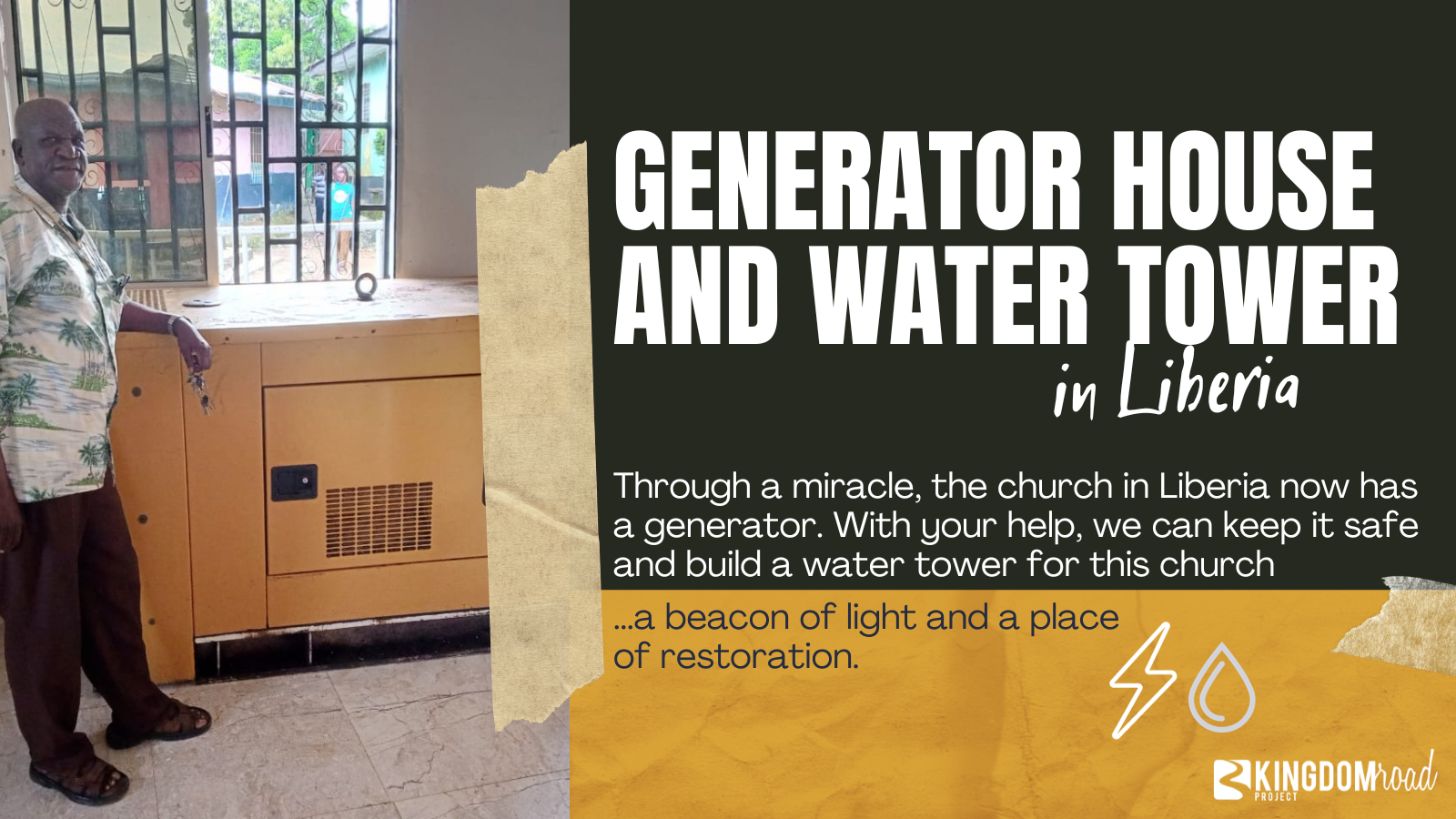 Donate Now | Generator House and Water Tower for Monrovia Church in ...