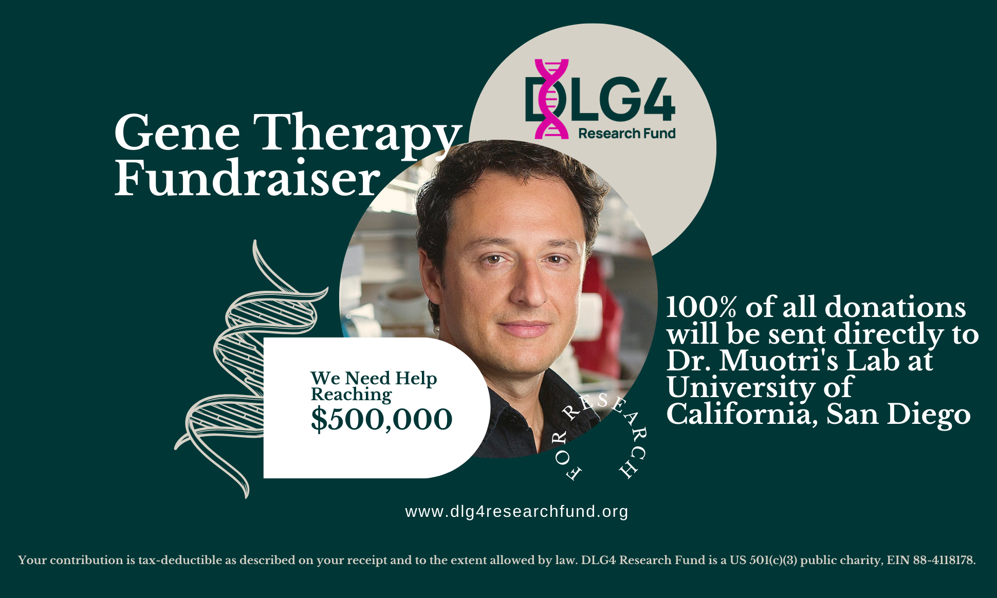 Donate Now | DLG4 Research Fund's Gene Therapy Fundraiser by DLG4 ...