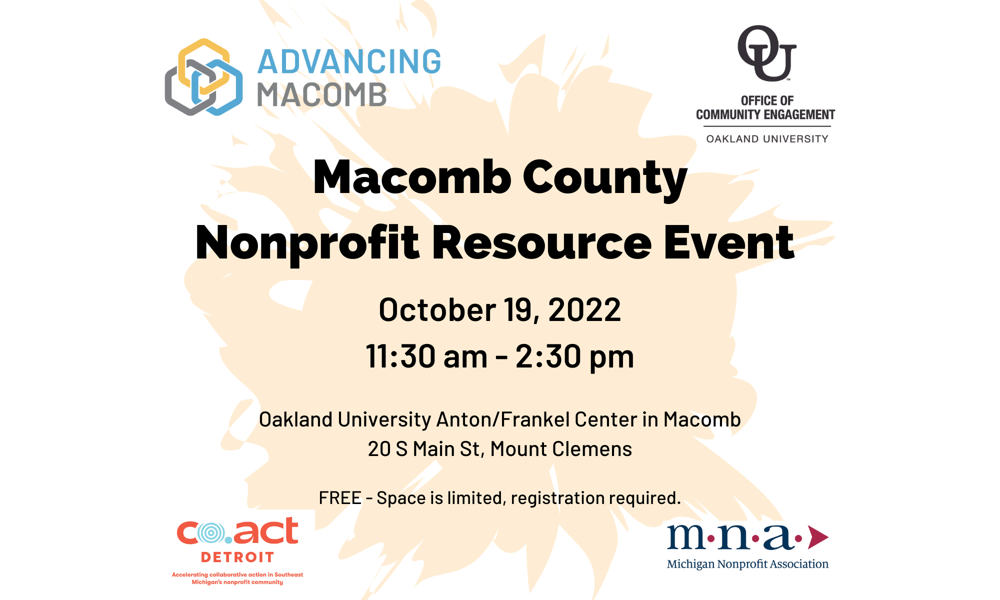 Macomb County Nonprofit Resource Event by Advancing Macomb Foundation
