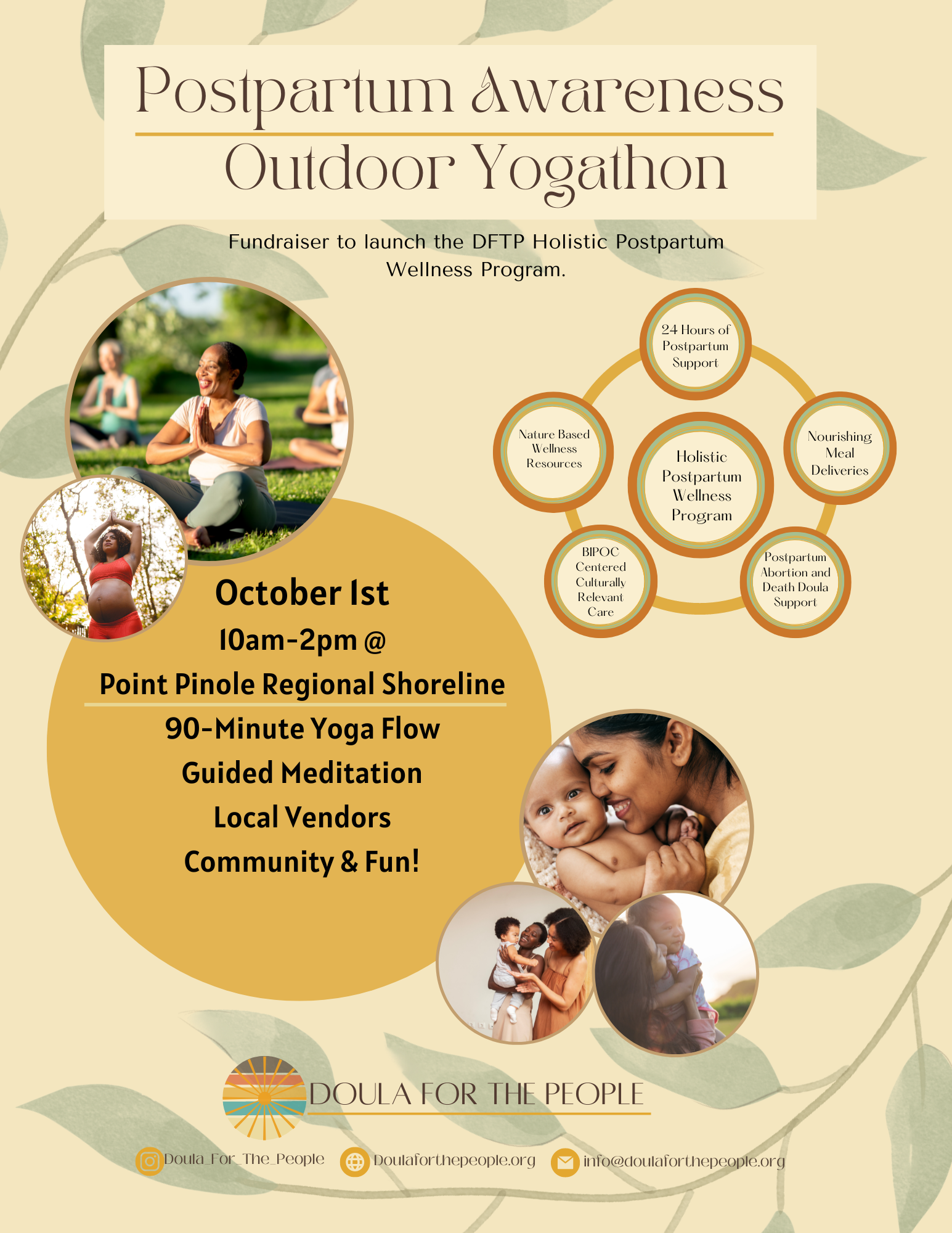 Postpartum Awareness Yogathon by Doula For The People