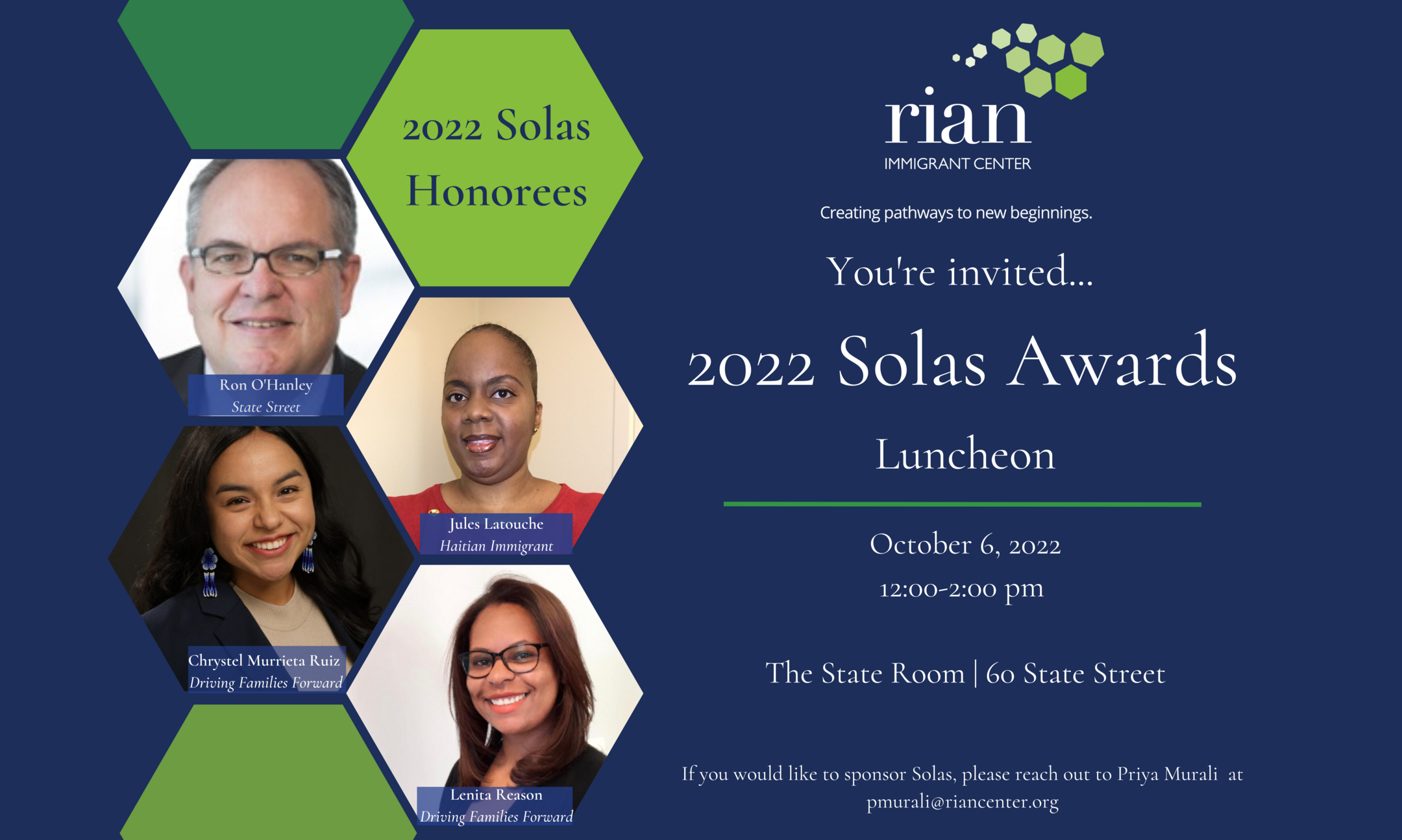 2022 Solas Awards Luncheon by Sponsor our 2022 Solas Awards Celebration!