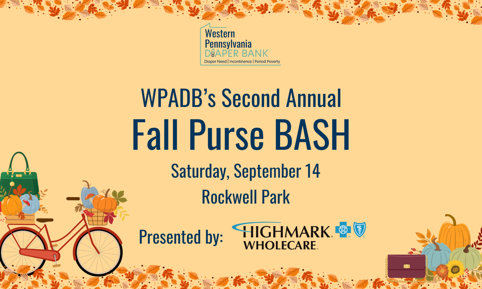 Second Annual Fall Purse BASH by Western Pennsylvania Diaper Bank