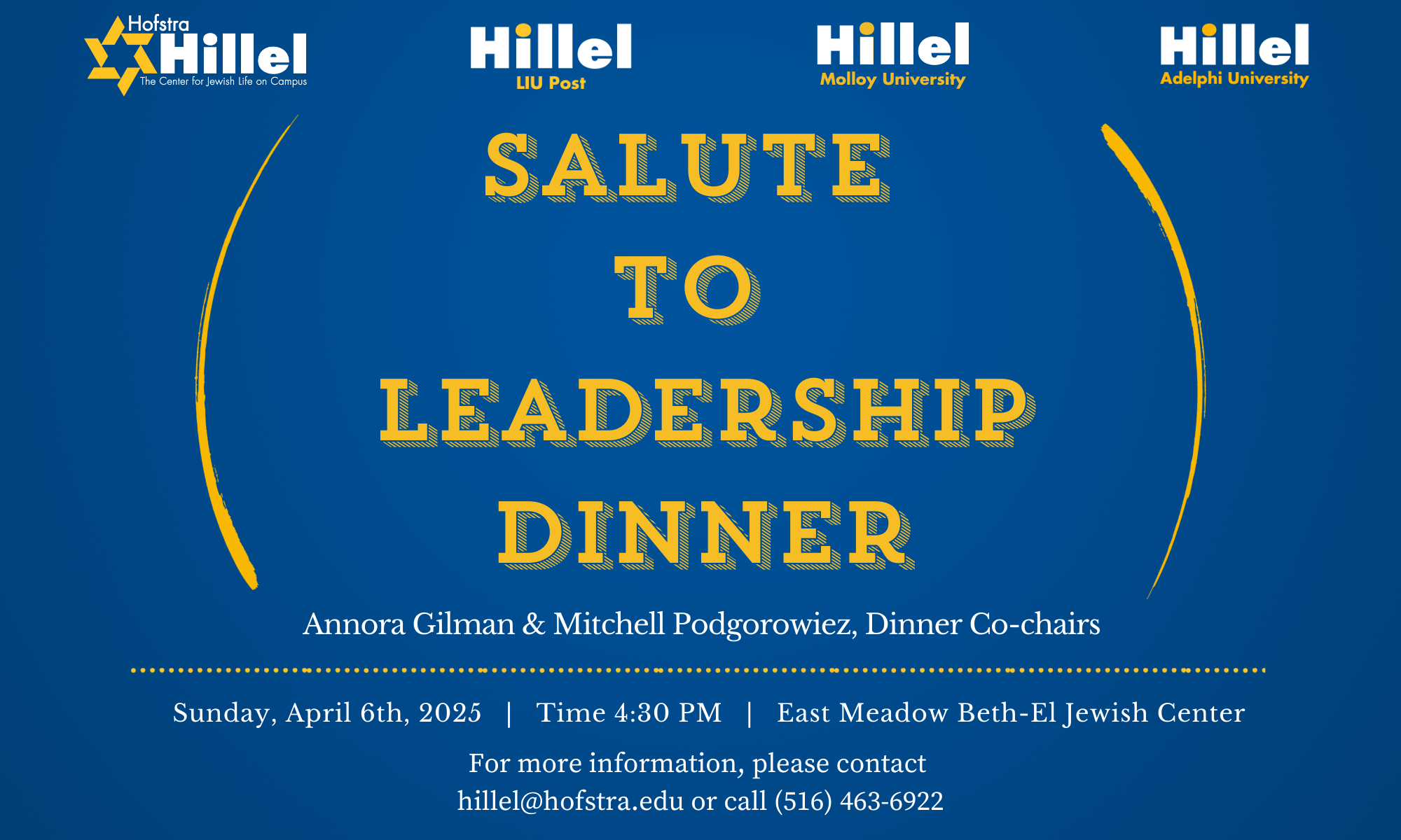 Salute to Leadership Dinner by Hofstra Hillel