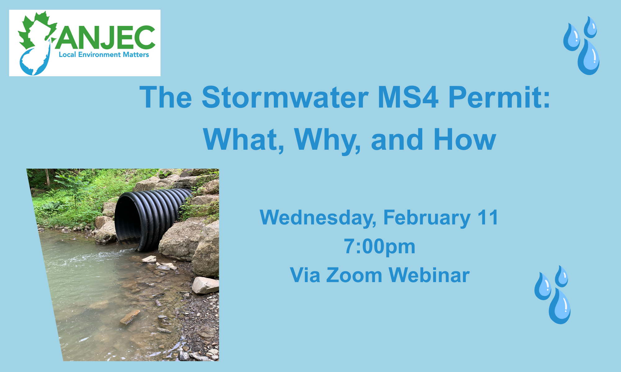 Stormwater MS4 Permit: What, Why and How by Association of New Jersey