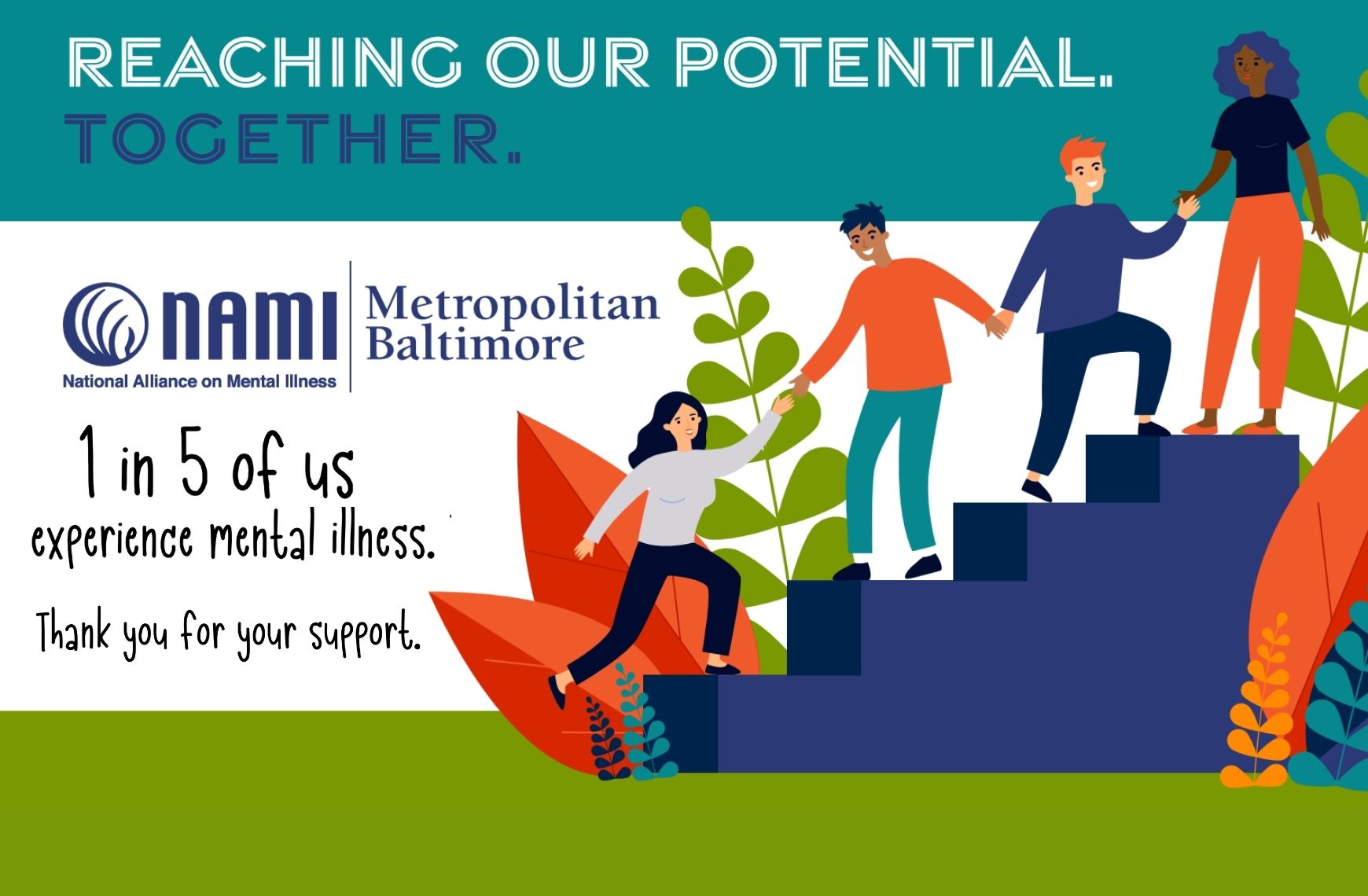 Donate Now | Reaching Our Potential Together by NAMI Metropolitan Baltimore