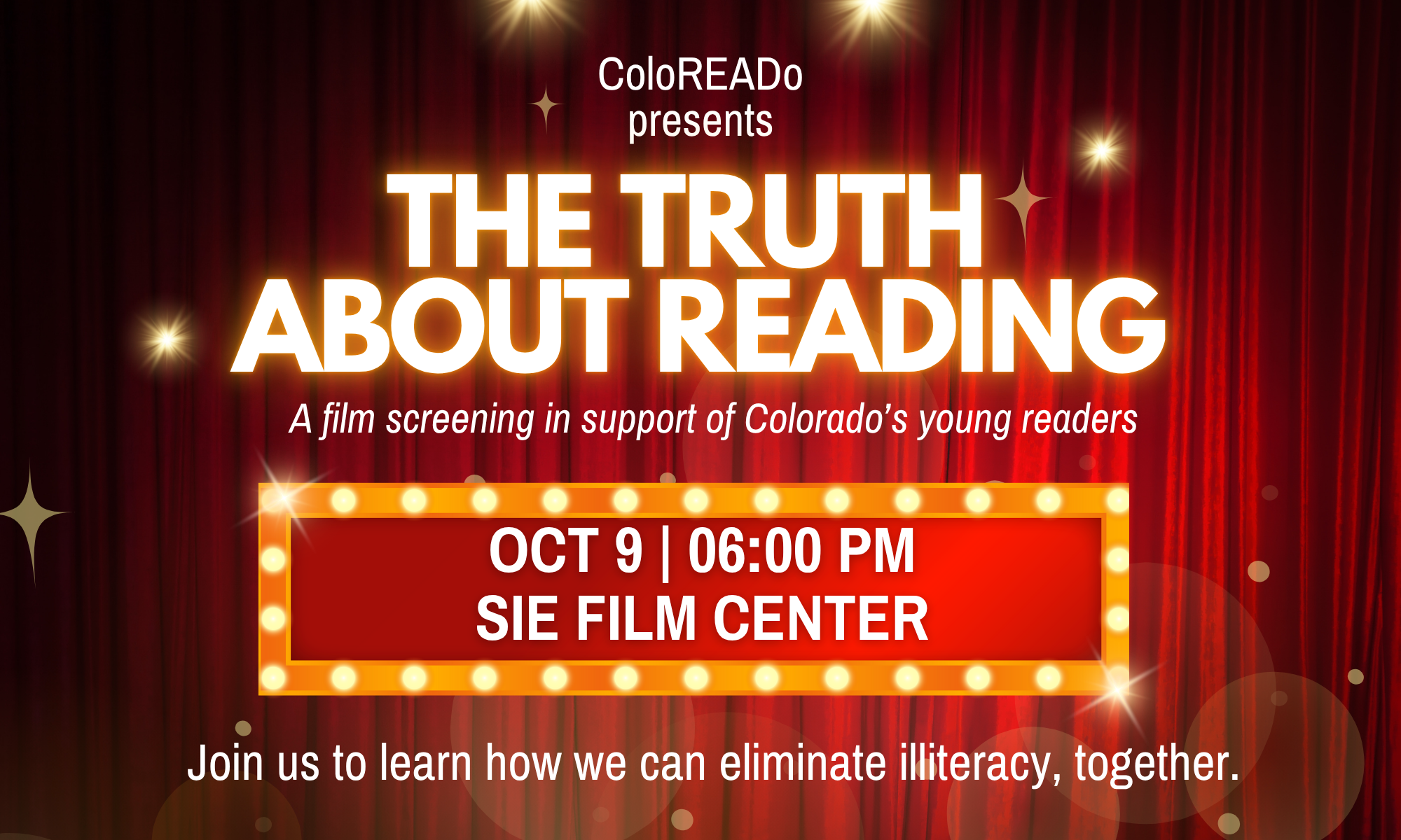 The Truth About Reading Film Screening by ColoREADo