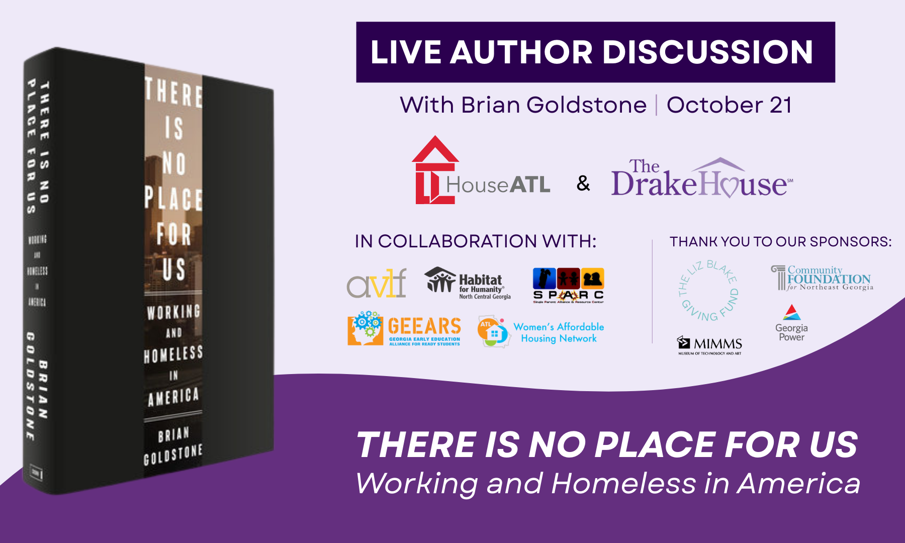 There is No Place for Us: Author Talk with Brian Goldstone by The Drake ...