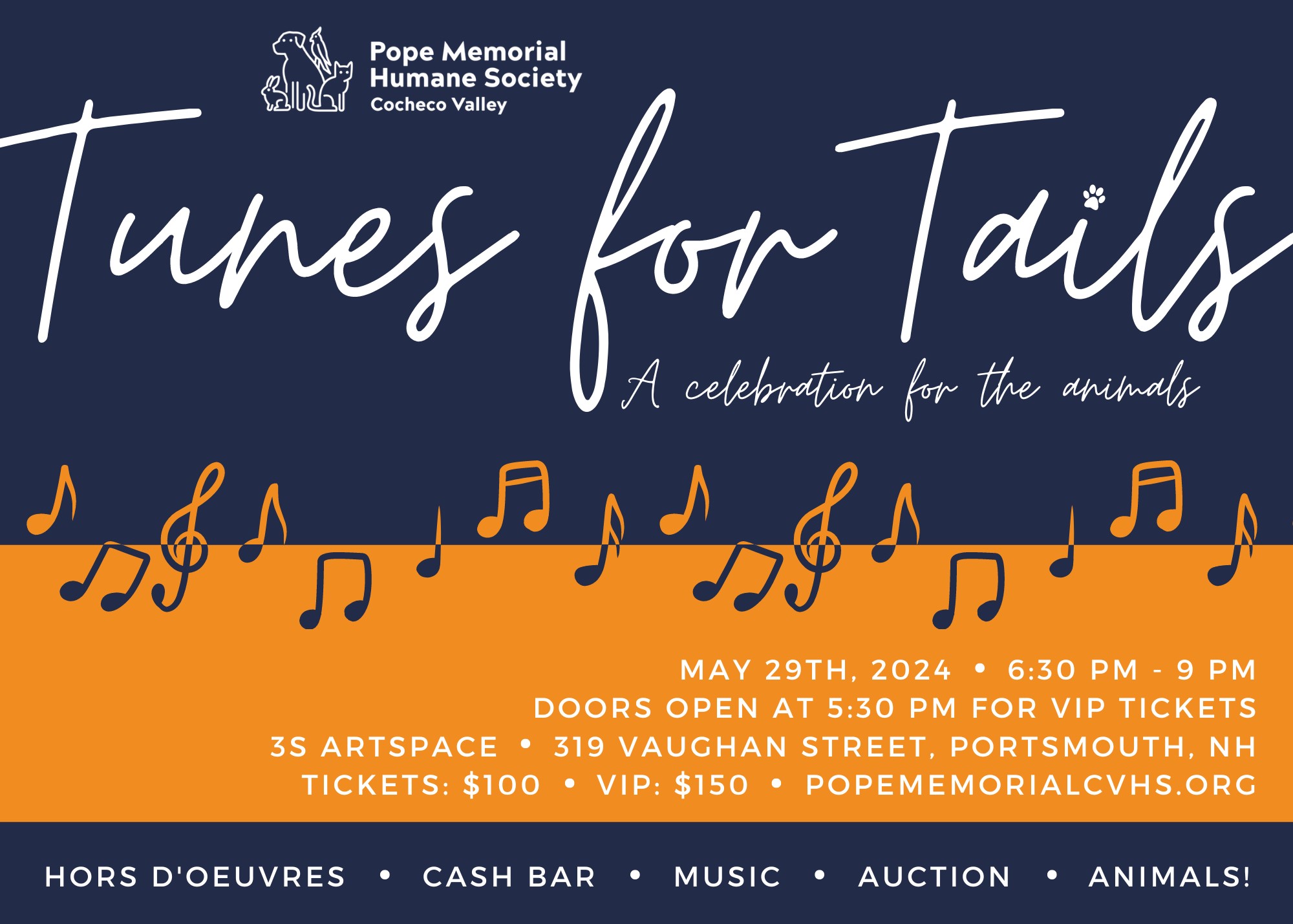 Tunes for Tails: A Celebration for the Animals! by Pope Memorial Humane ...