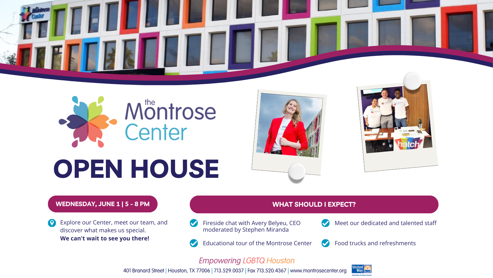 the Montrose Center's Open House by the Montrose Center