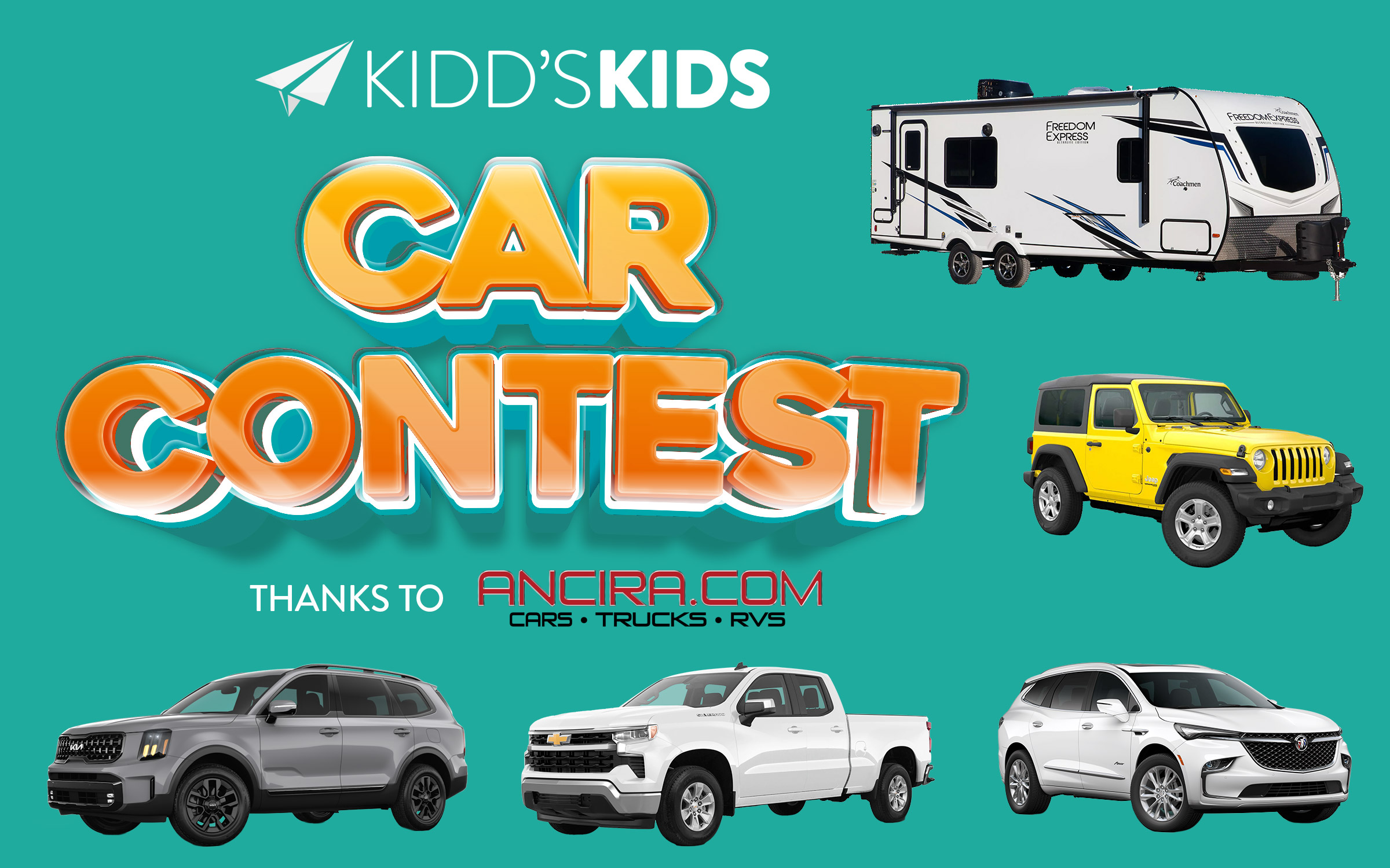 Donate Now | Kidd's Kids Car Contest 2024 presented by Ancira Auto ...