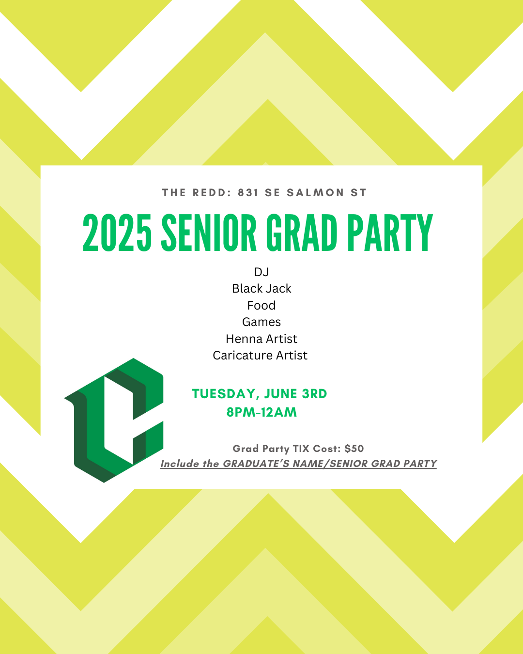 Donate Now 2025 Chs Graduation Party By Cleveland High School Pta