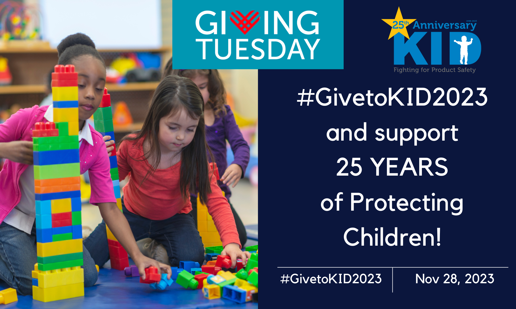 Donate Now | Giving Tuesday 2023 by Kids In Danger