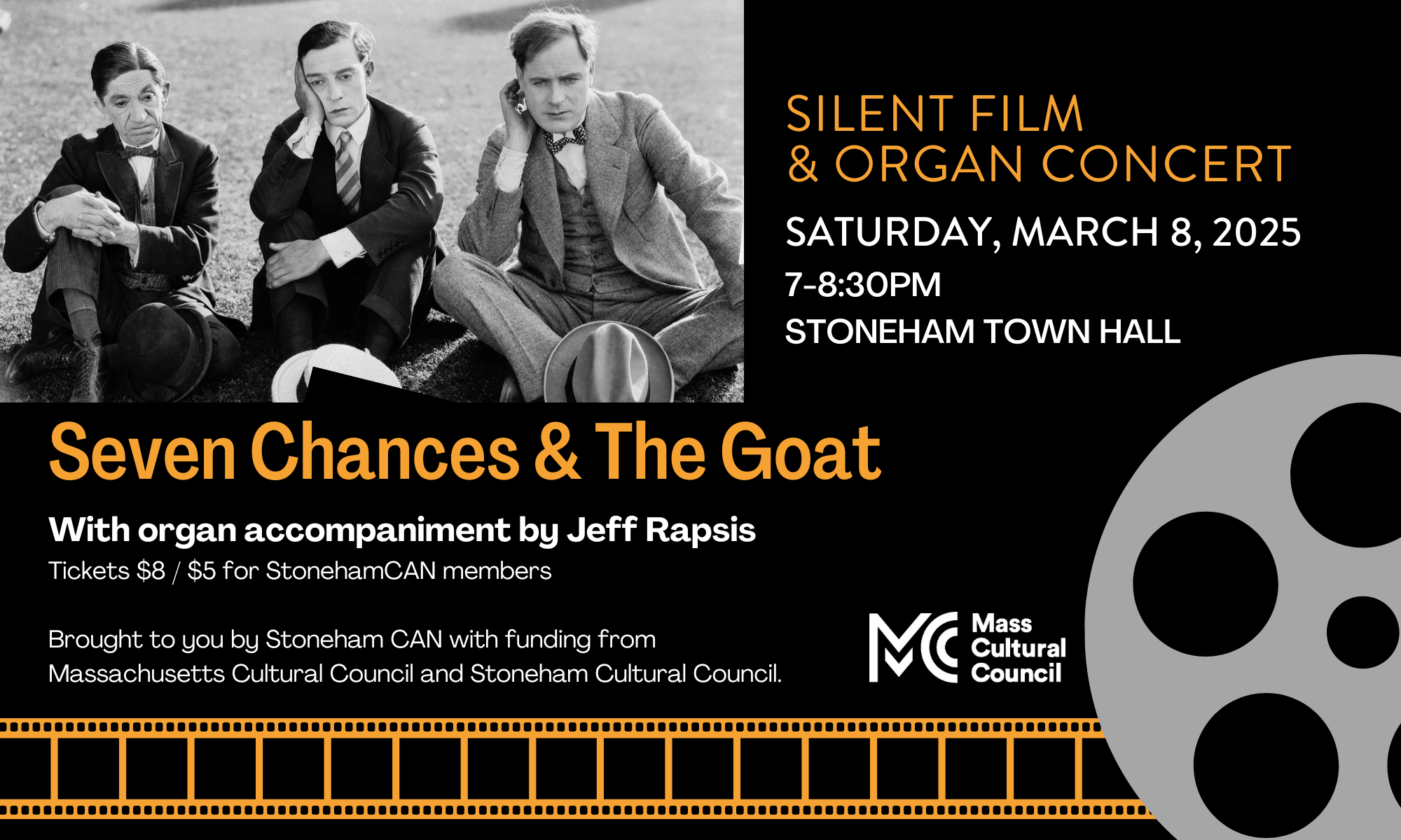 Screening of Buster Keaton's "The Goat" and "Seven Chances" with Live ...