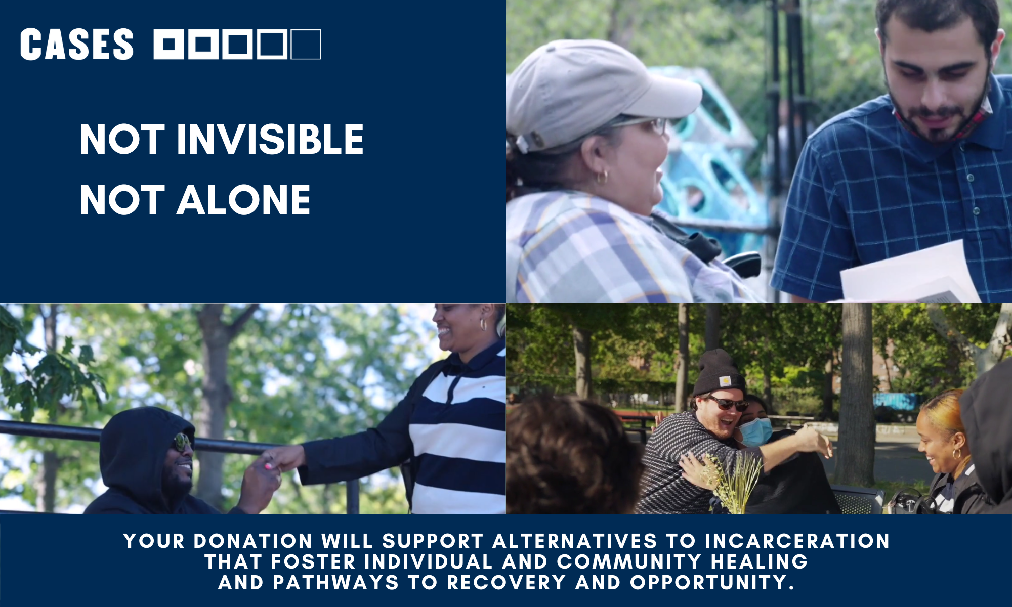 Donate Now | Not Invisible, Not Alone by CASES