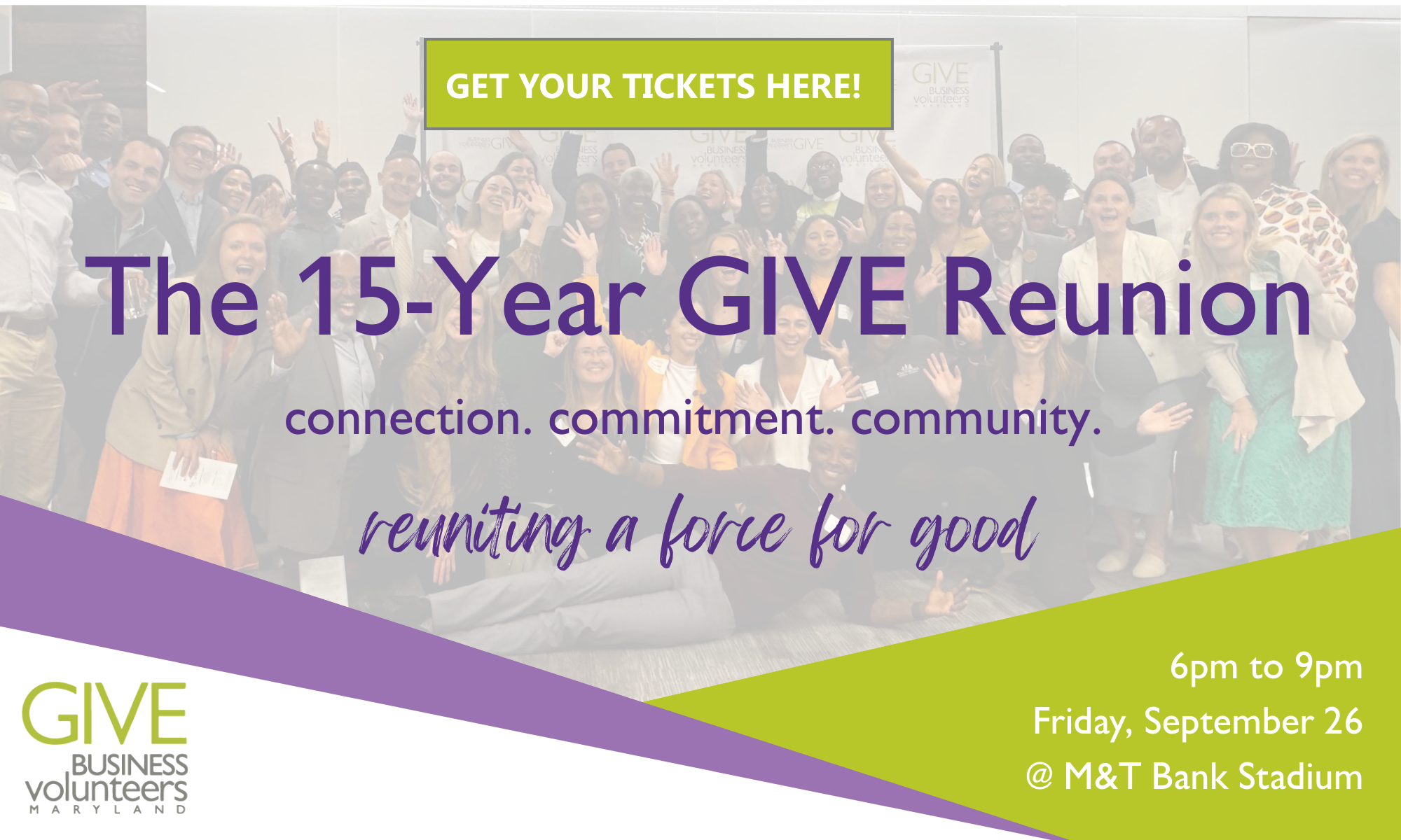 GIVE Reunion TICKETING PAGE by The 15-Year GIVE Reunion
