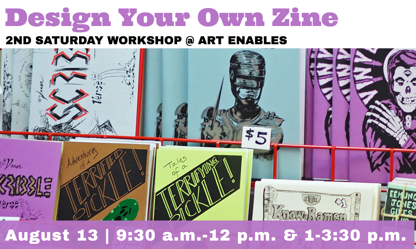 2nd Saturday Workshop: Design Your Own Zine by Support Art Enables