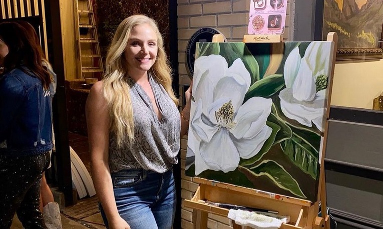 Magnolia Days Live Paint by Tyler Kay by Live Oak Art Center