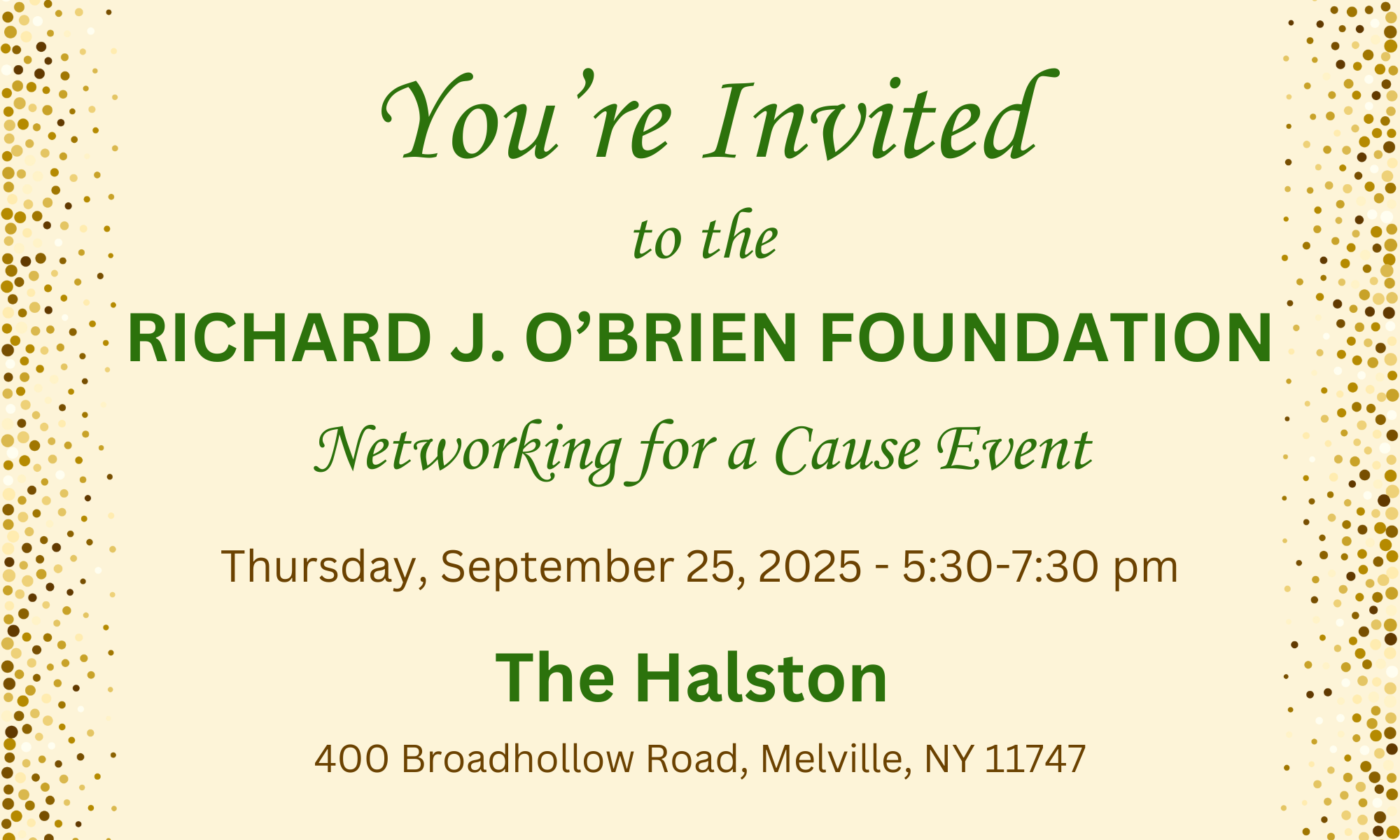 Networking for a Cause 2025 by The Richard J. O'Brien Foundation