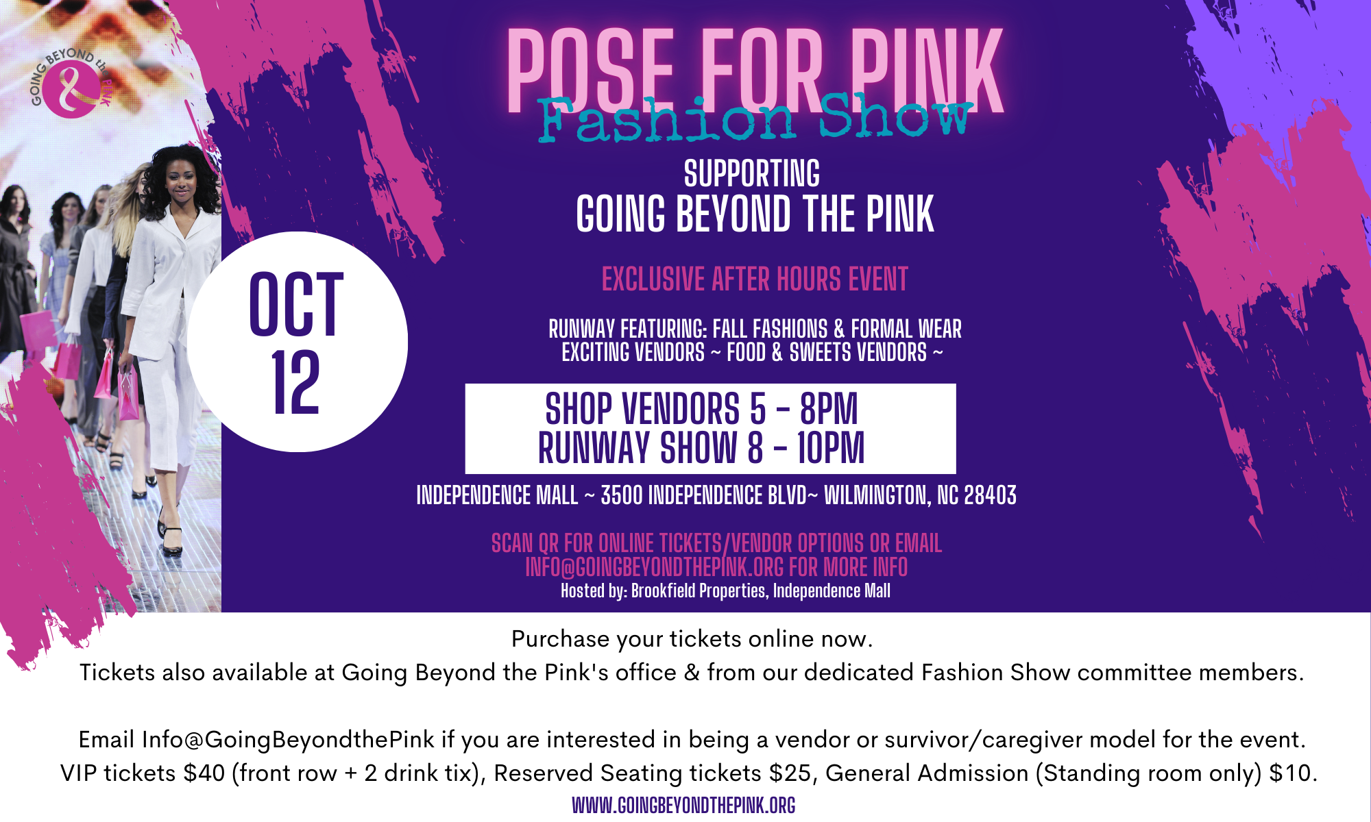 Pose for Pink Fashion Show 2024 by Going Beyond the Pink