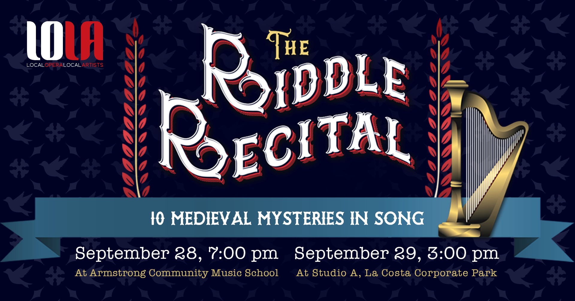 The Riddle Recital: Ten Medieval Mysteries In Song by LOLA- Local Opera ...