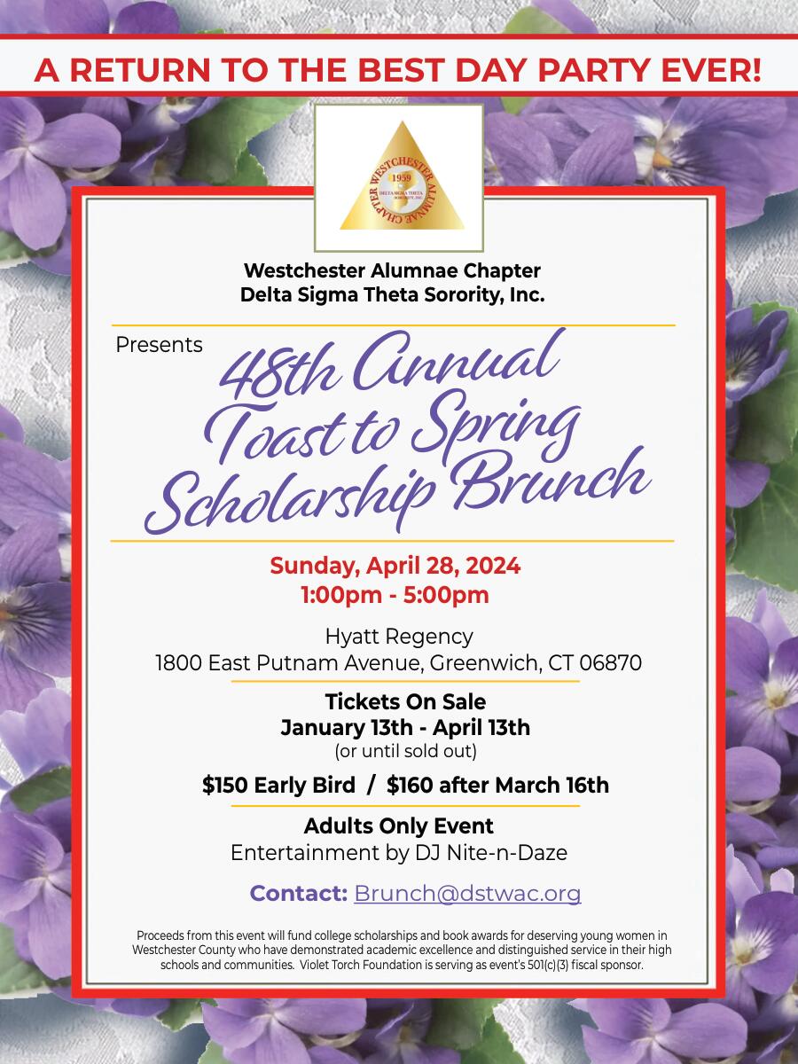 48th Annual Toast to Spring Scholarship Brunch by Violet Torch Foundation