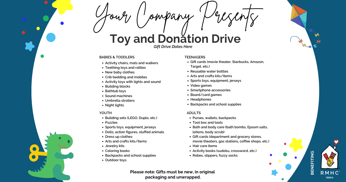 Donate Now | COMPANY NAME Donation Drive (EXAMPLE) by Ronald McDonald ...