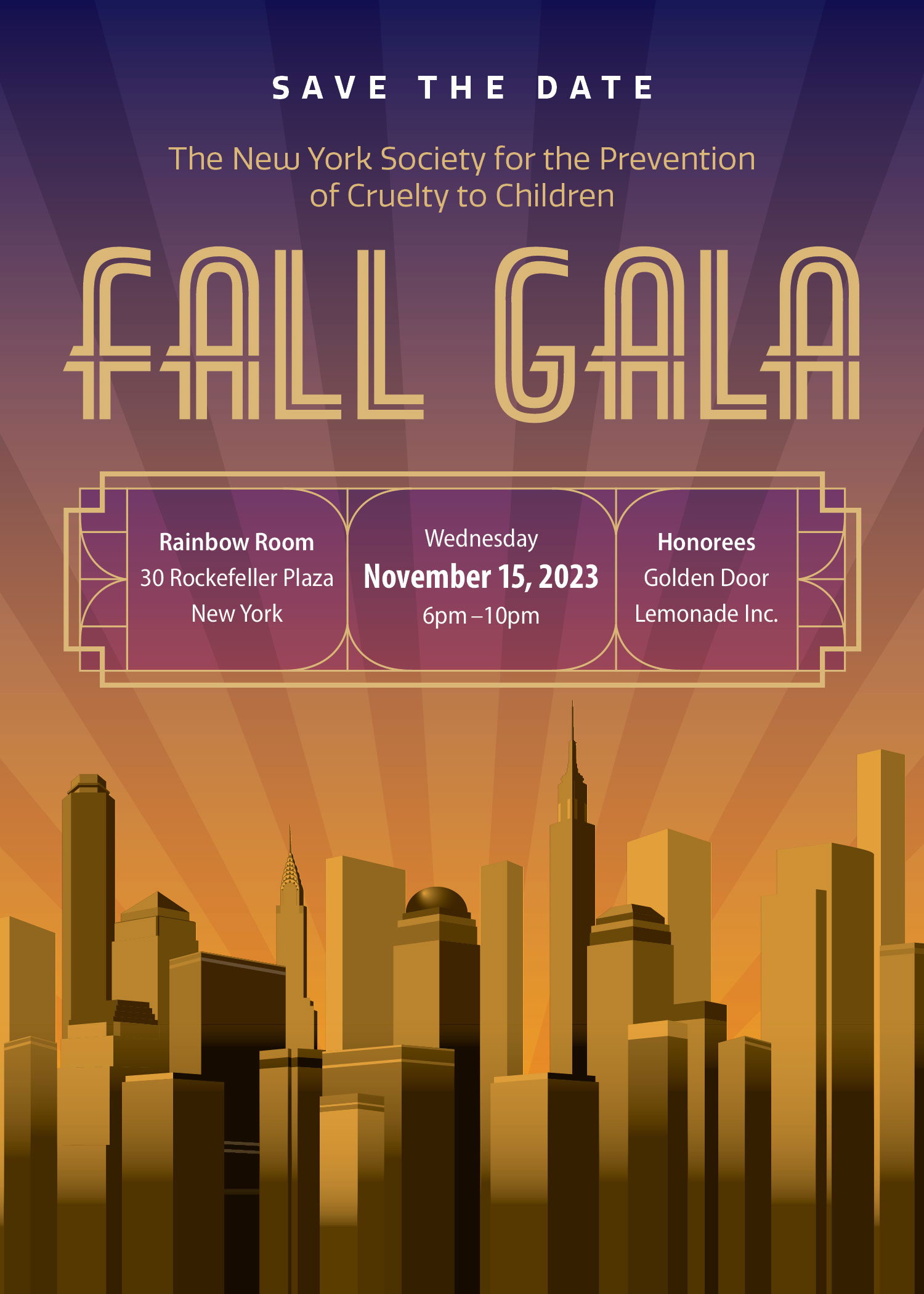 The NYSPCC 2023 Fall Gala by The NYSPCC 2023 Fall Gala